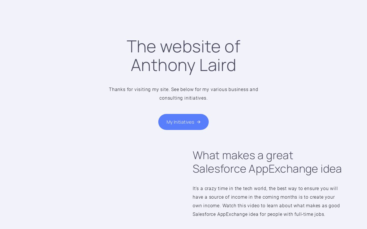 Anthony Laird Website